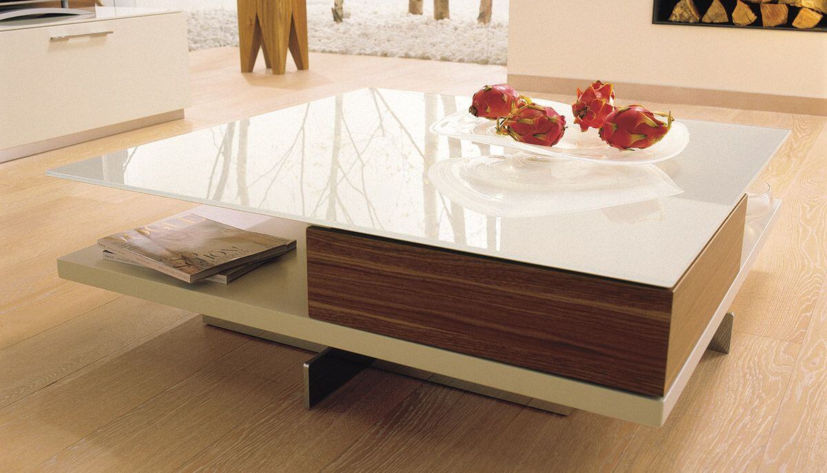 Stylist Wooden Centre Table Designs With Glass Top