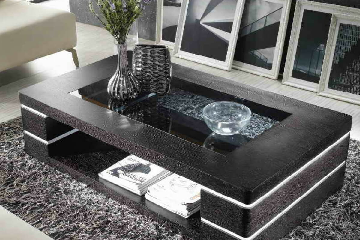 Stylist Wooden Centre Table Designs With Glass Top