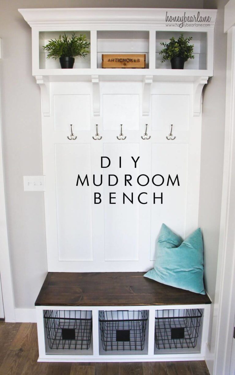DIY Mudroom Storage Ideas For Extra Storage Space