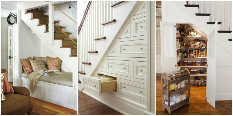 15 Stunning Design Ideas For Space Under Stairs - Storage Ideas