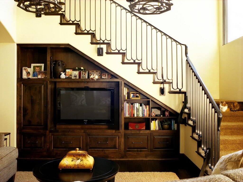 15 Stunning Design Ideas For Space Under Stairs - Storage Ideas