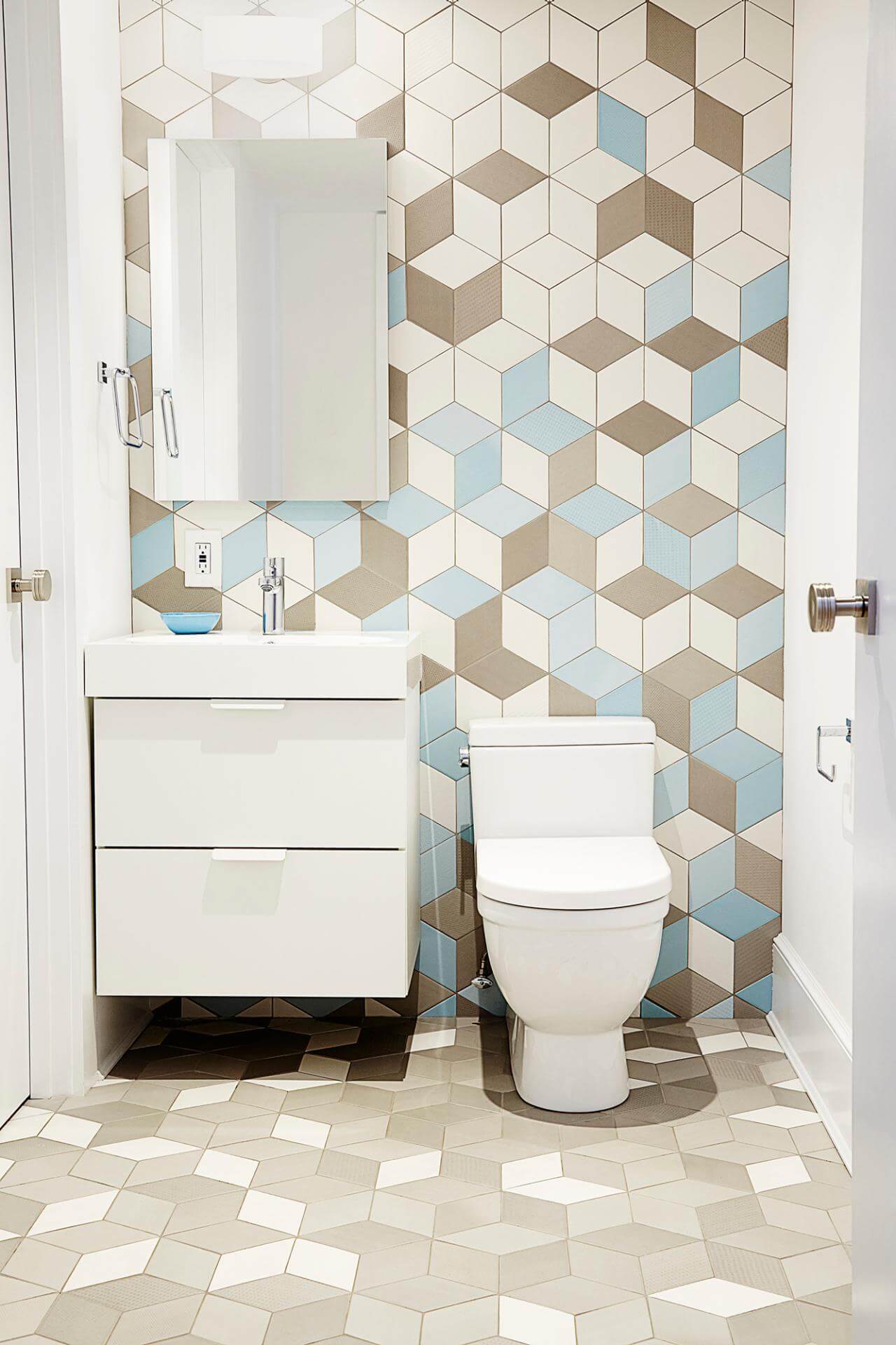 18 Geometric Bathroom Tiles Of 2020 For Design Lovers
