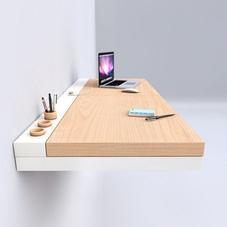 15+ Wall Mounted Desk Designs For DIY Enthusiasts