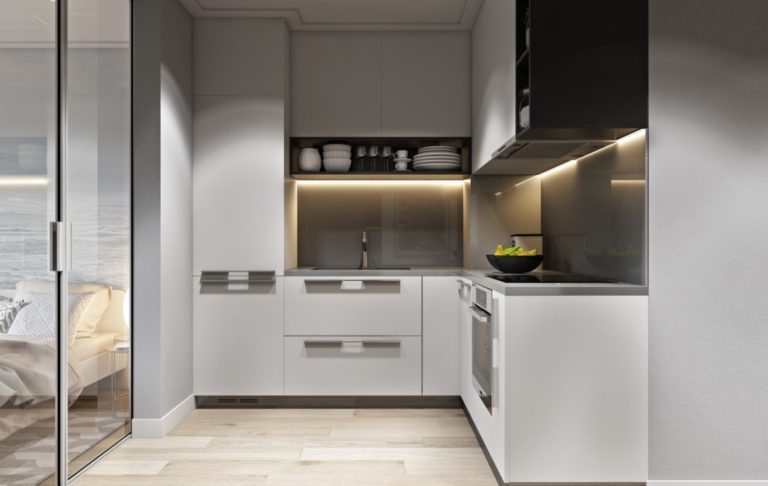 Beautiful L-Shaped Kitchen Corner Layout Design Ideas