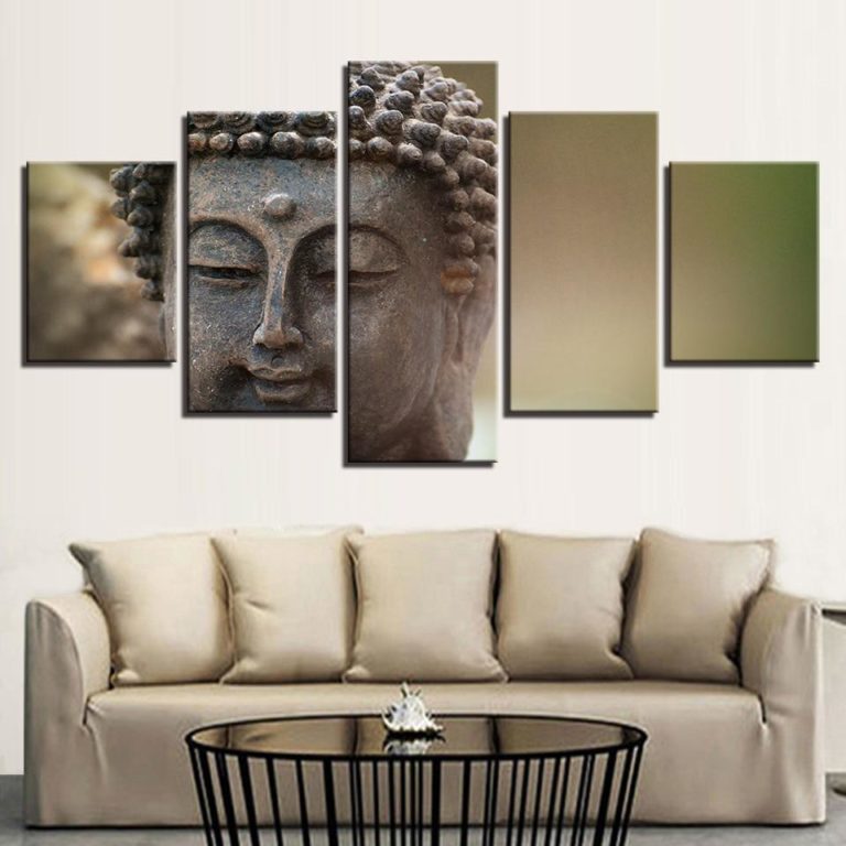 Relaxing and Peaceful Wall Art Design for Living Room