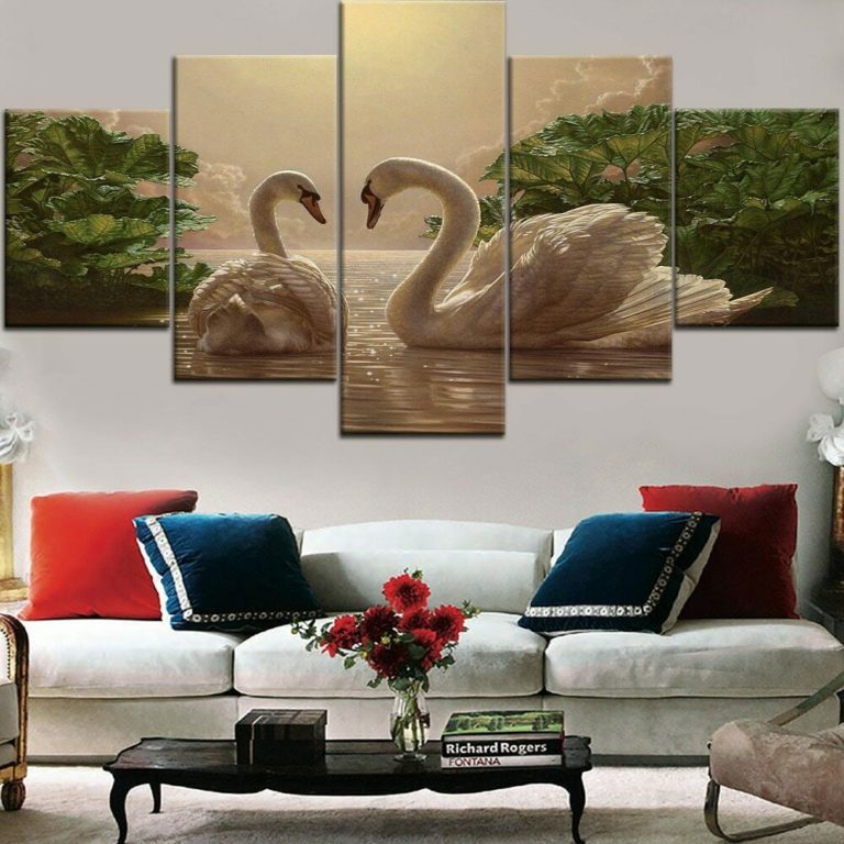 Relaxing and Peaceful Wall Art Design for Living Room