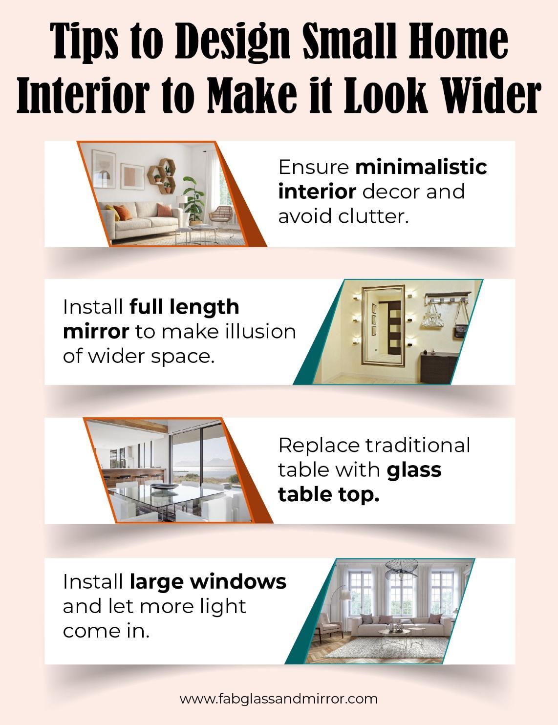 Small Home Interior Design That Give Impression of Wider Space