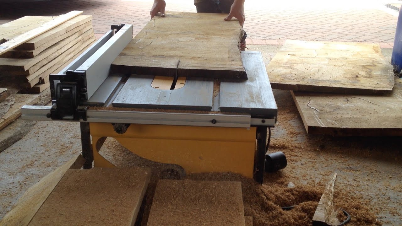 Know how to square lumber with a table saw safely