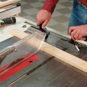 Know how to square lumber with a table saw safely