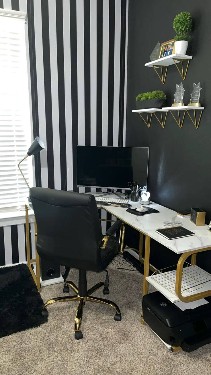 16 Classy Female Executive Office Decor Ideas (Feminine Office)