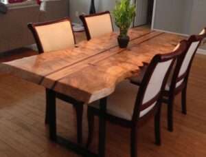 The History and Art of Crafting a Beautiful Wood Slab Dining Table